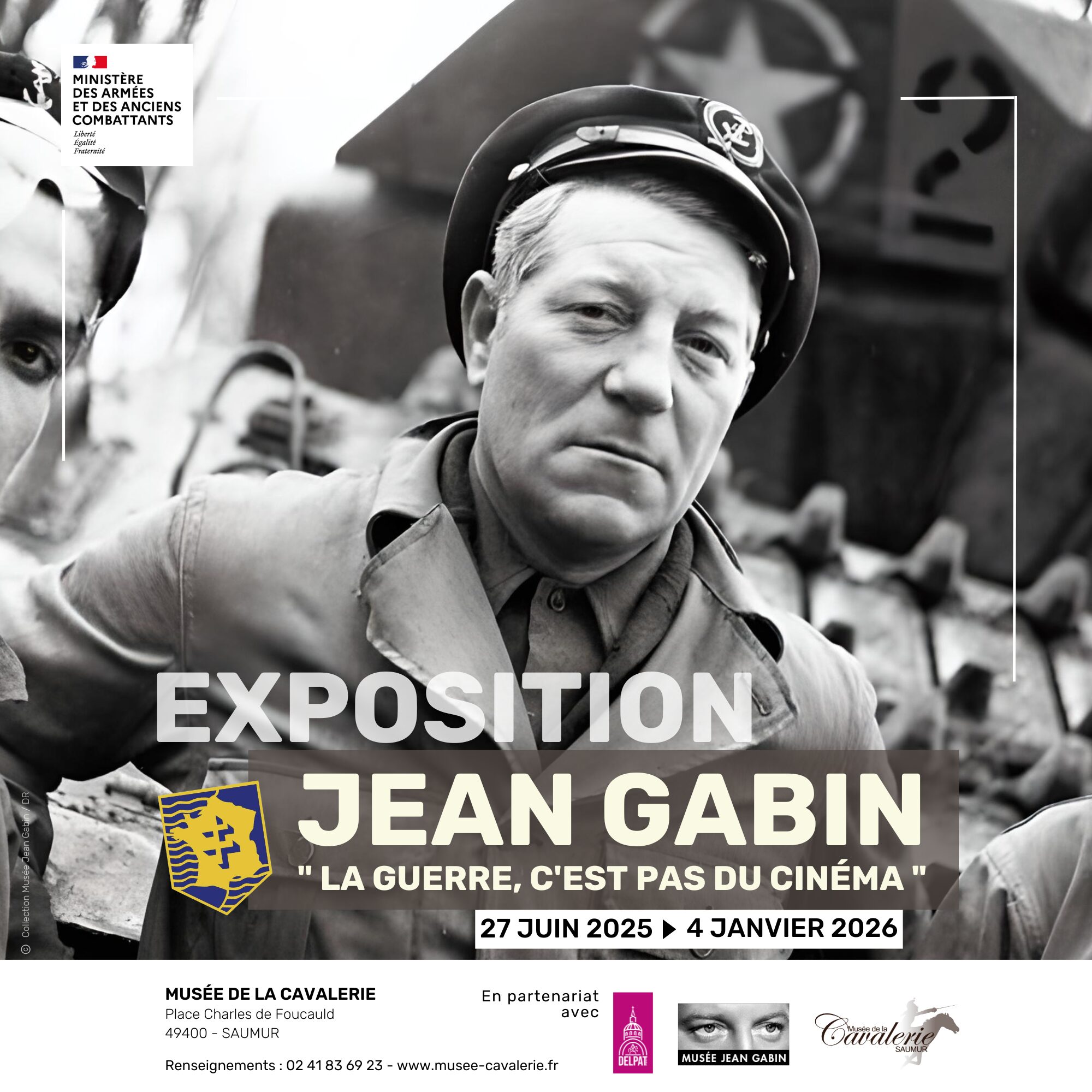 Exposition Jean Gabin « la guerre, c’est pas du cinéma » - Musée des ...